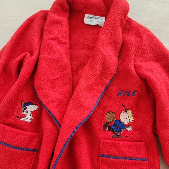 Vintage | Pajamas | Vintage Charlie Brown Snoopy Robe 5t6 | Poshmark
